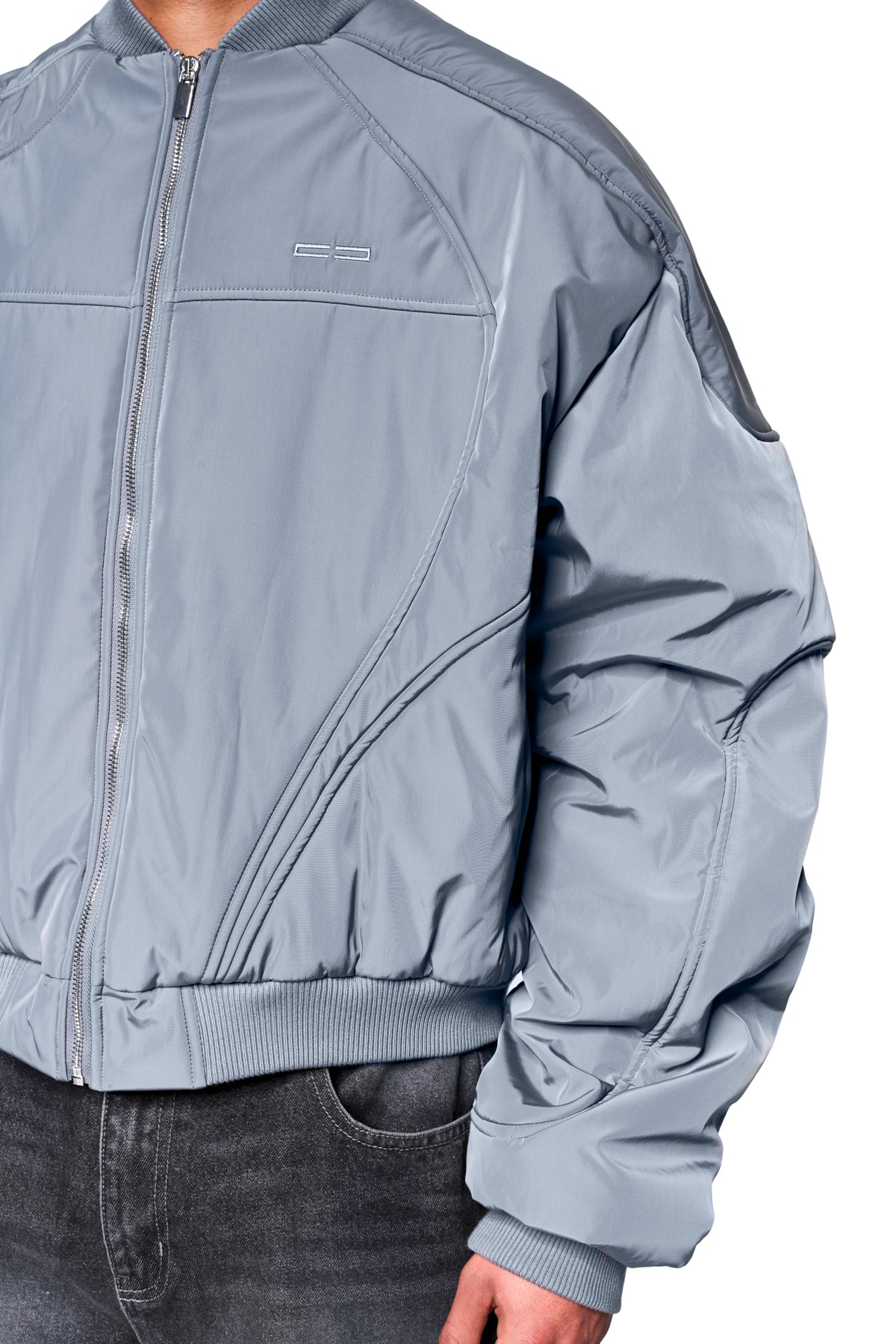 Void Bomber Jacket Gray – OLAKALA